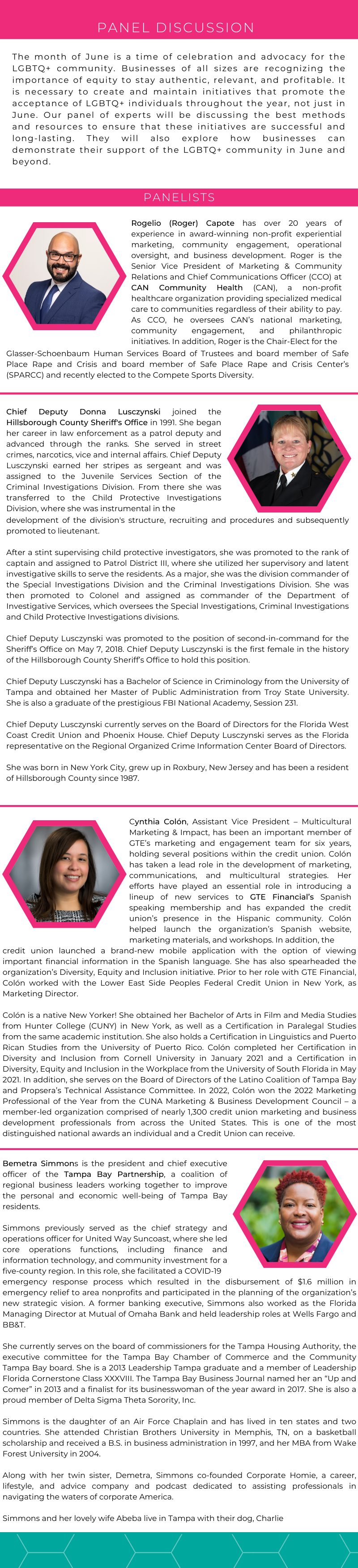 2023 Pride in Business Luncheon Program - Tampa Bay LGBT Chamber
